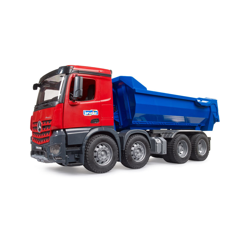Bruder 03621 Blue Dump Truck Toy with Tipping Hopper
